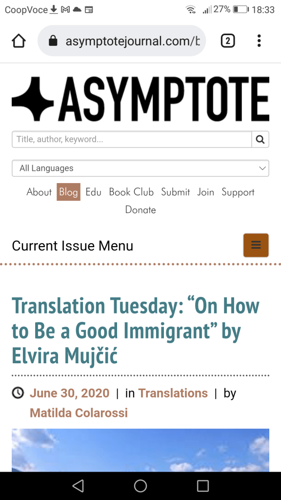 parallel texts: words reflected – Italian to English translations. # ...